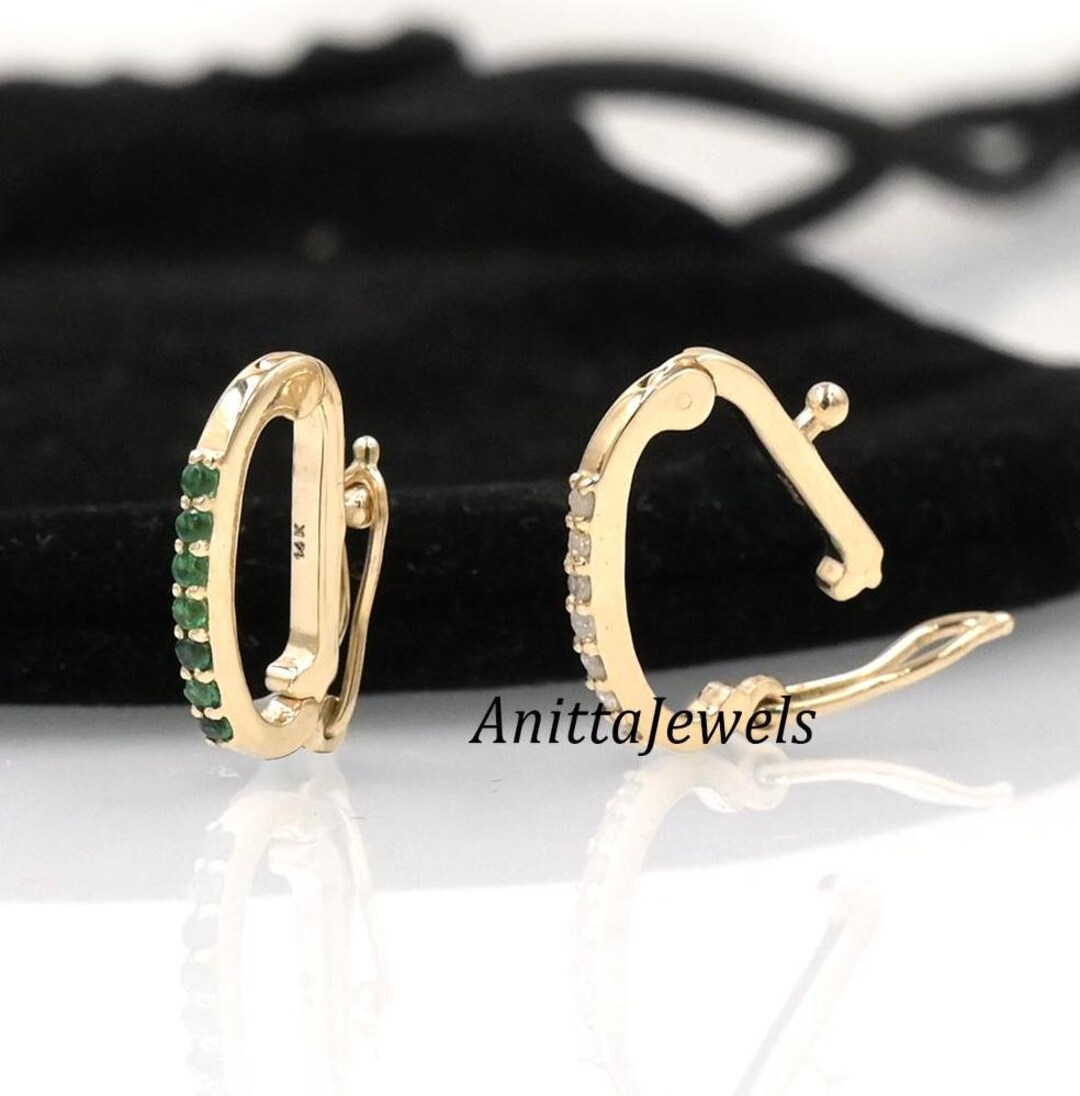 14K Gold Diamond Charm Lock: Handmade Enhancer Pendant Clasp - Etsy