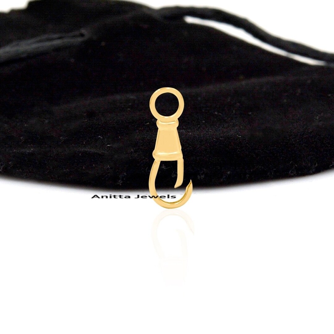 9k Gold Albert Swivel Clasp, 9k Gold Swivel Push Lock, Solid Gold Push ...