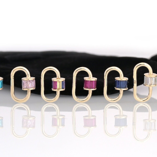 Gold Push Clasp Rubies - Etsy UK