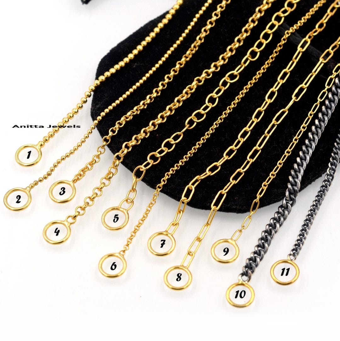 Oxidized Curb Chain, Carabiner Curb Chain, Carabiner Link Chain ...