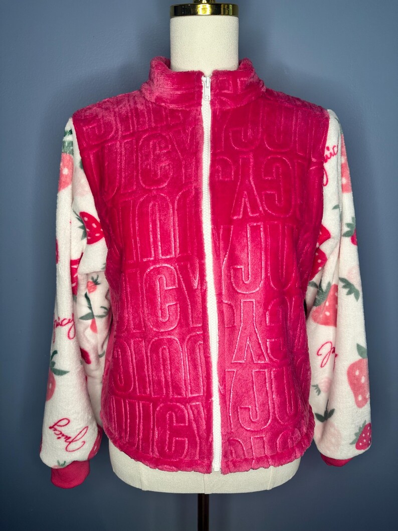 Handmade Upcycled Juicy Couture Jacket | Strawberry Sleeve, Size Small ...