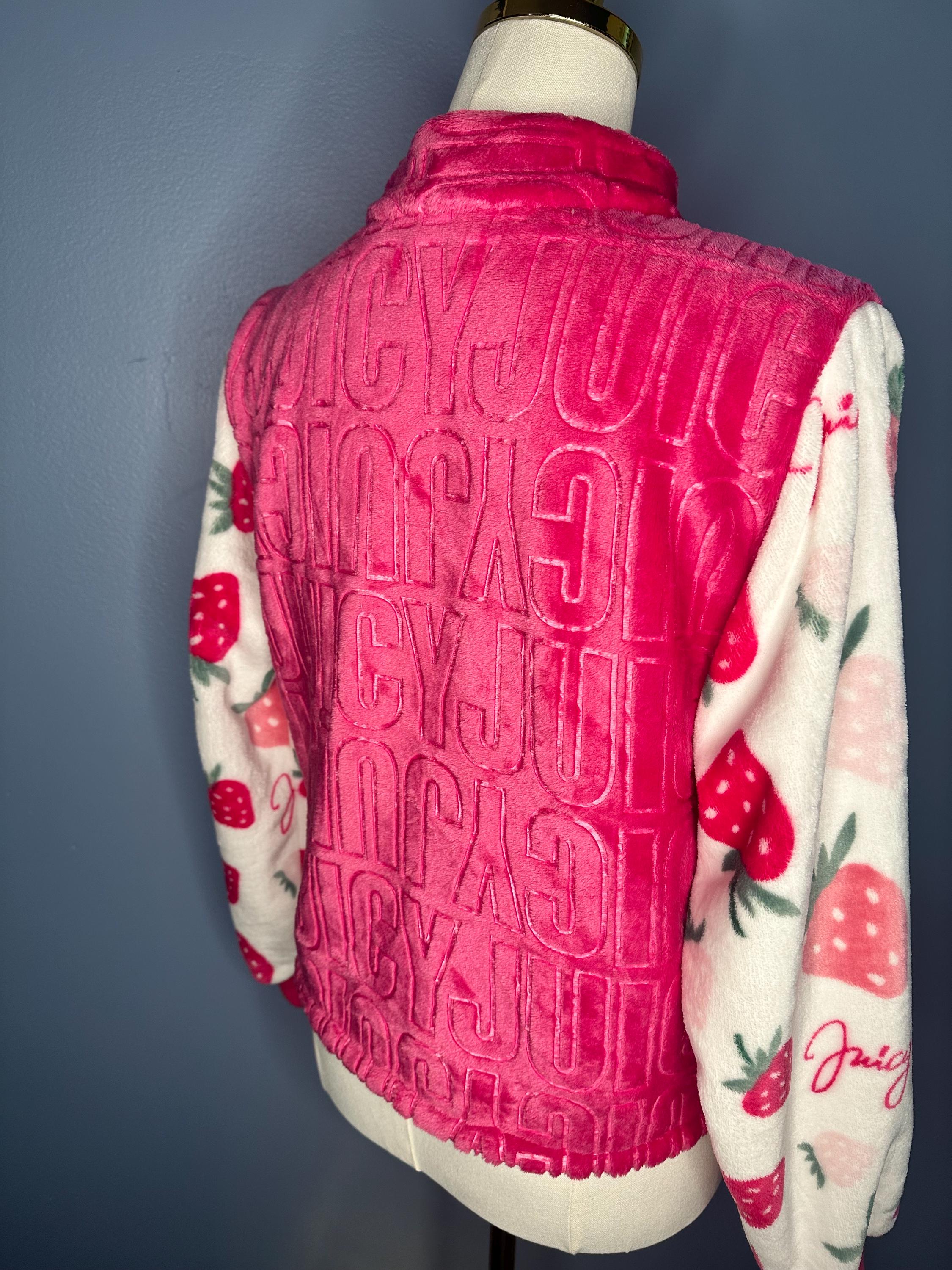Handmade Upcycled Juicy Couture Jacket | Strawberry Sleeve, Size Small ...