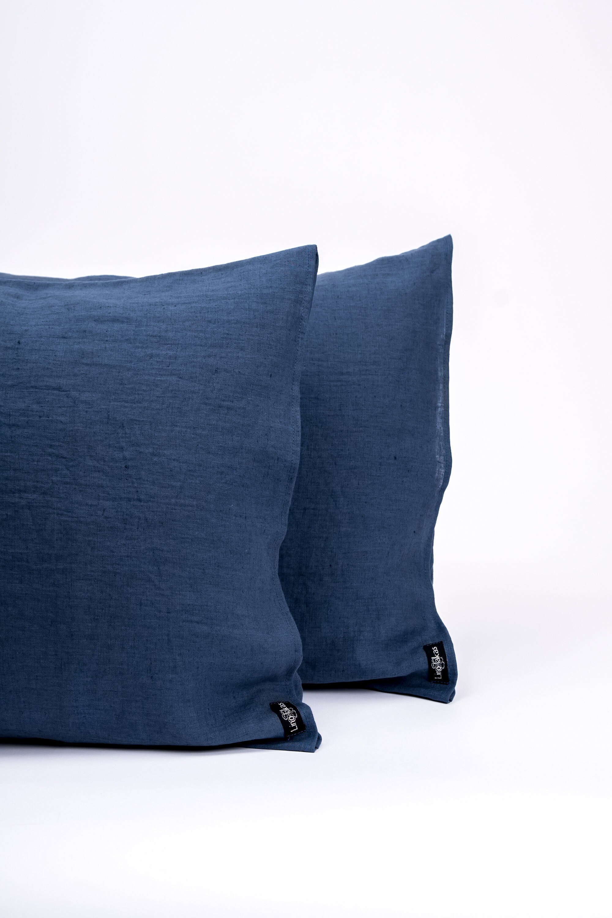 Denim Blue Linen Bedding Set - Stonewashed Duvet Cover, Pillowcases - Etsy