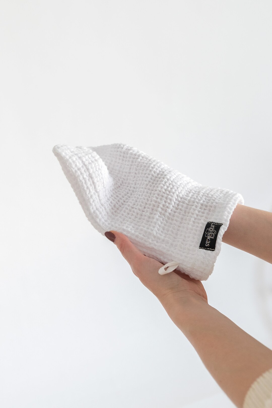 Linen Waffle Spa Glove for Face or Body Hypoallergenic Linen - Etsy