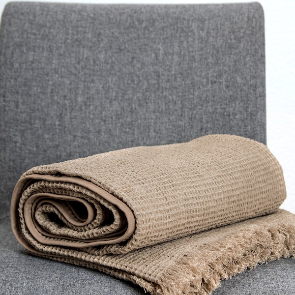 Waffle Linen Fabric - Etsy