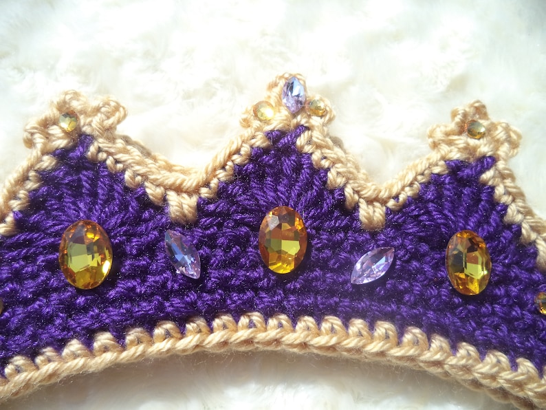 Crochet Baby Princess Crown, Crochet Baby Girl Outfit, Crochet Princess ...
