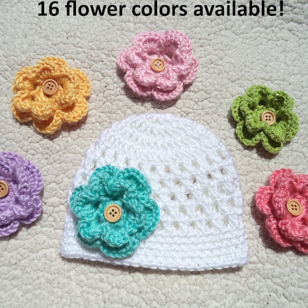 Baby Flower Hat - Etsy