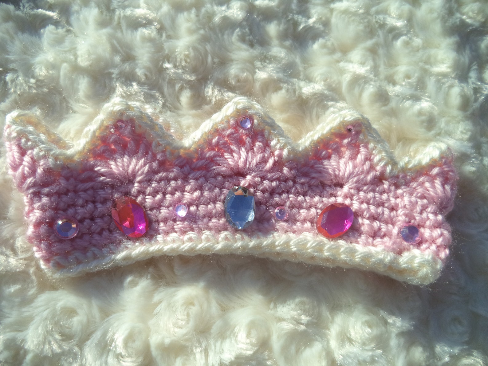 Crochet Princess Crown Set, Crochet Princess Baby Outfit,newborn Girl ...