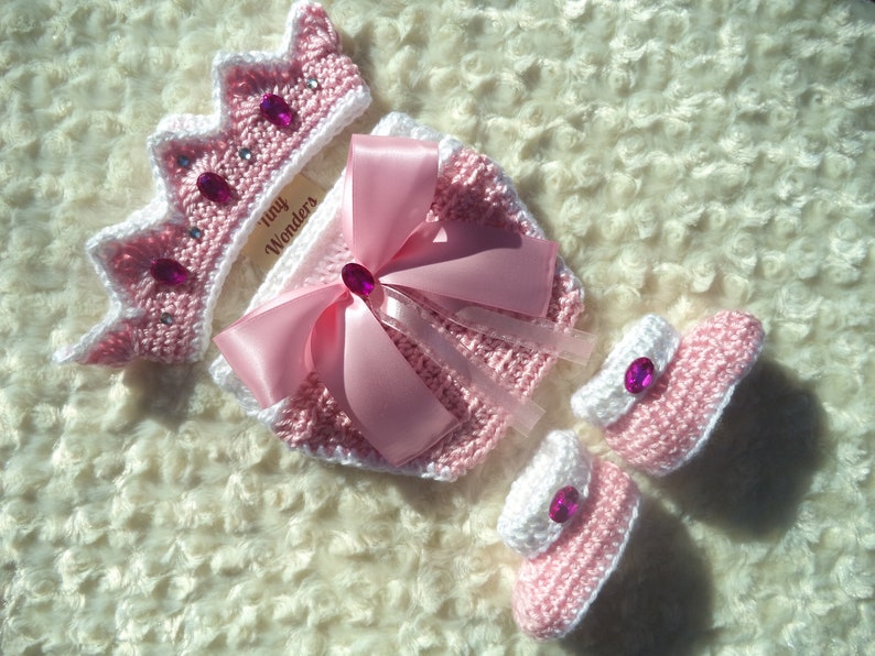 Crochet Baby Princess Crown Crochet Baby Girl Outfit Crochet - Etsy