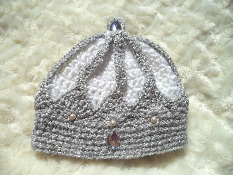 Crochet King Crown Hat, Crochet Prince Crown Hat, Crochet King Costume ...