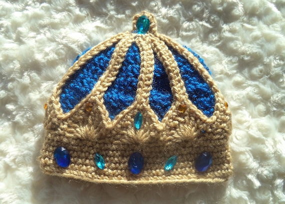 Crochet King Crown Hat Crochet Prince Crown Hat Crochet King | Etsy