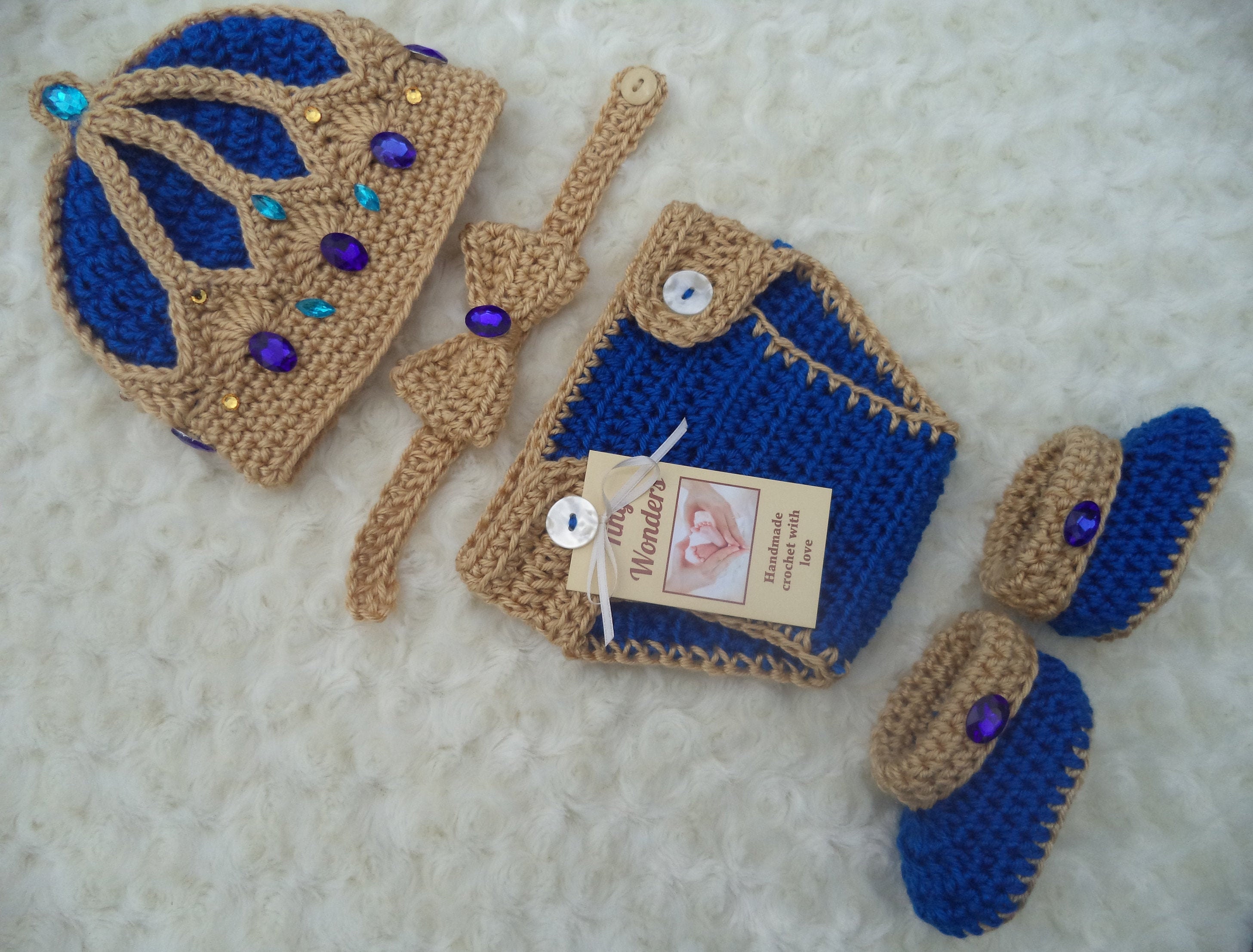 Crochet Baby King Crown Hat Crochet Prince Crown Hat Baby - Etsy Singapore