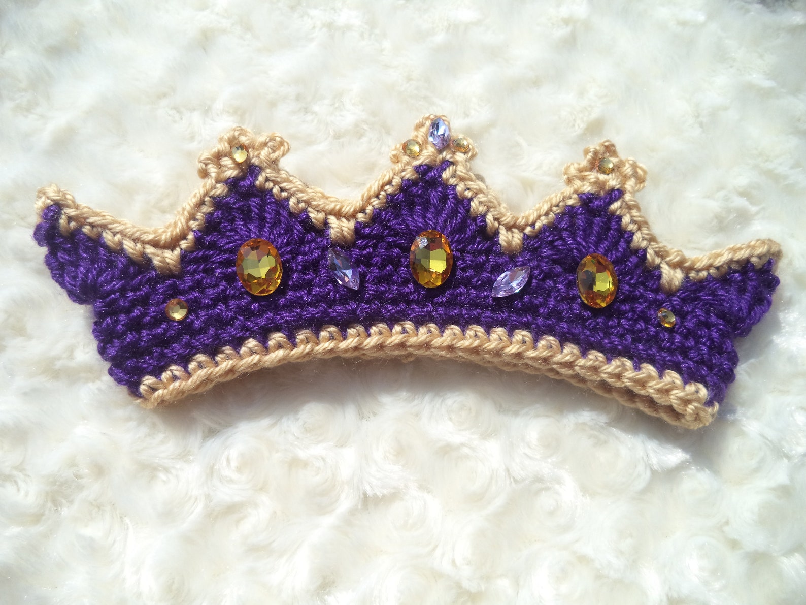 Crochet Baby Princess Crown, Crochet Baby Girl Outfit, Crochet Princess ...