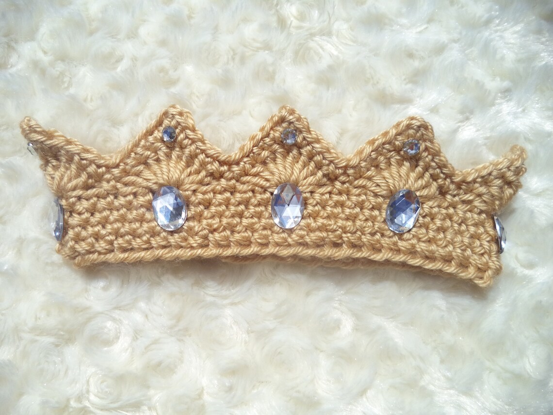 Crochet Baby Princess Crown Crochet Baby Girl Outfit Crochet | Etsy