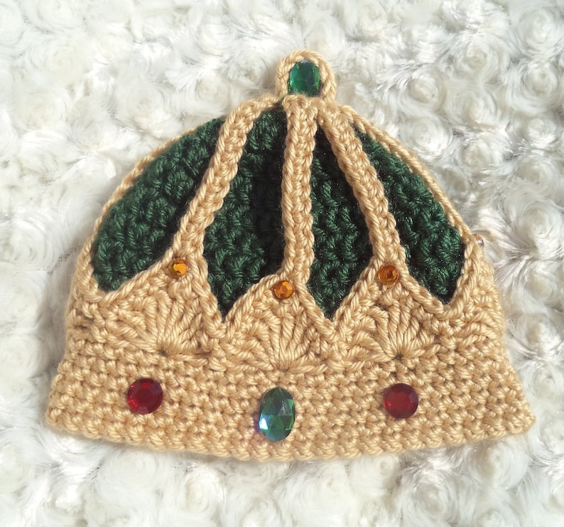 Crochet King Crown Hat, Crochet Prince Crown Hat, Crochet King Costume ...