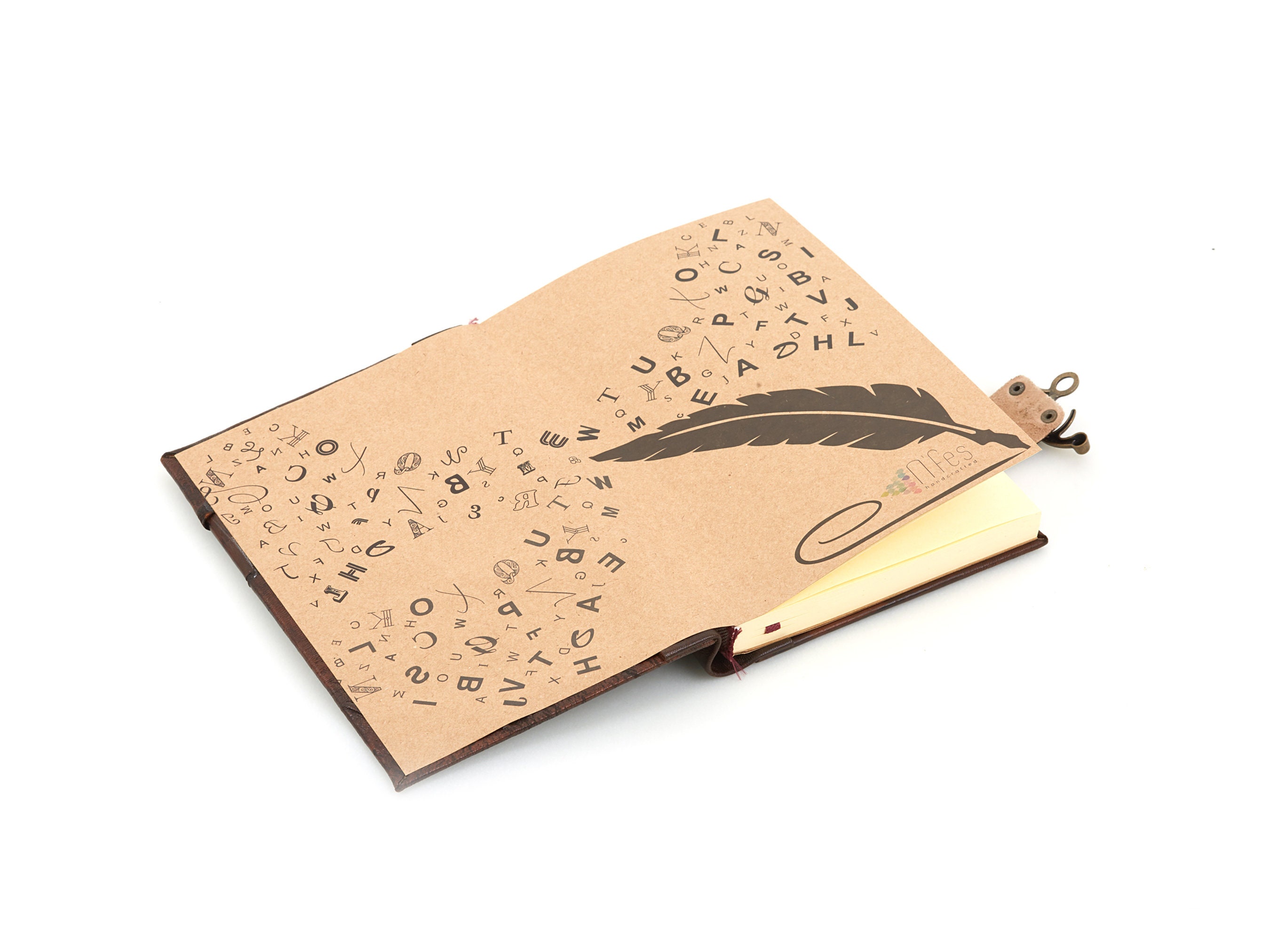 Libra Leather Journal, Zodiac Design Notebook, Leather Notepad ...