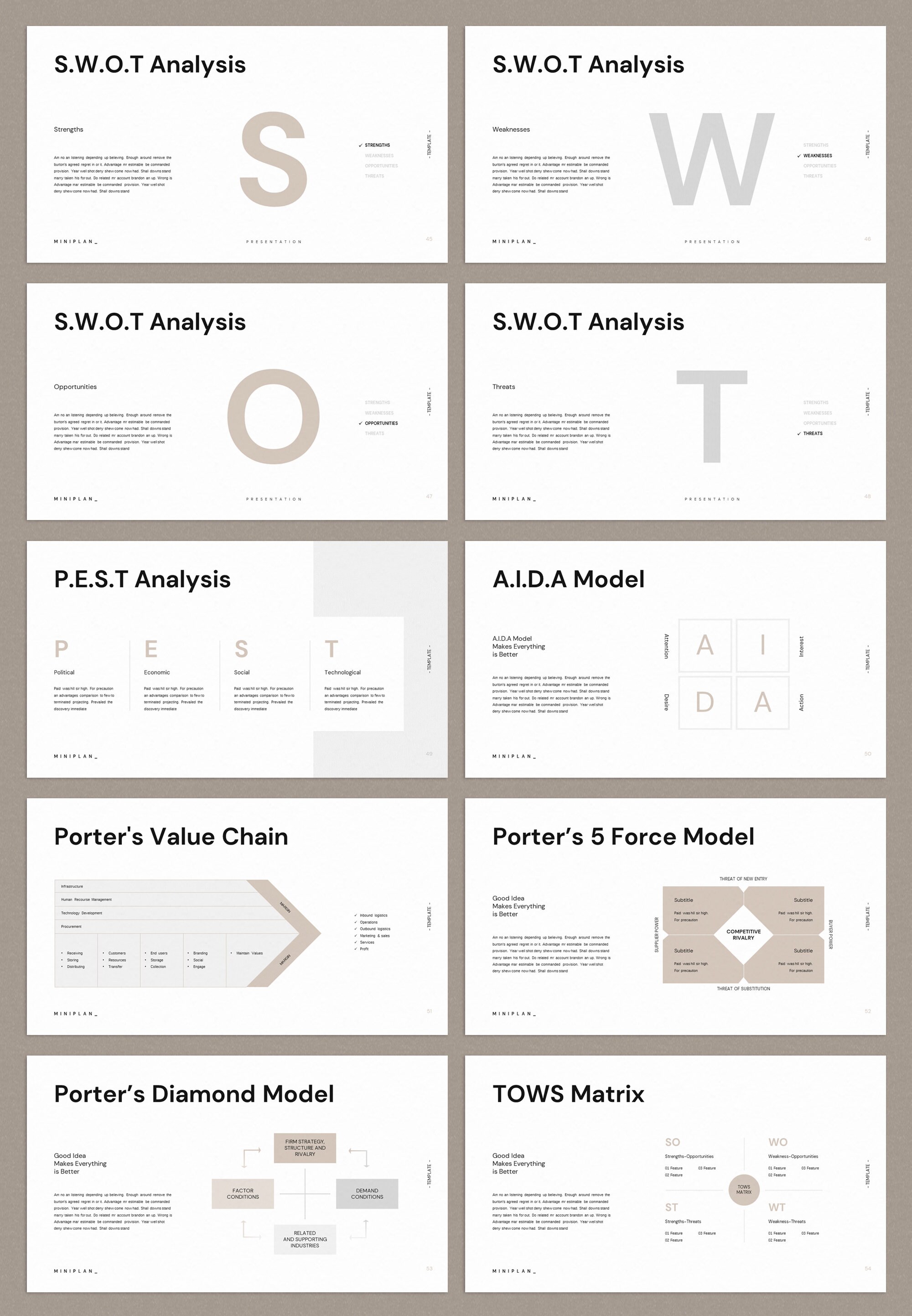 Canva Business Plan Presentation Template Etsy