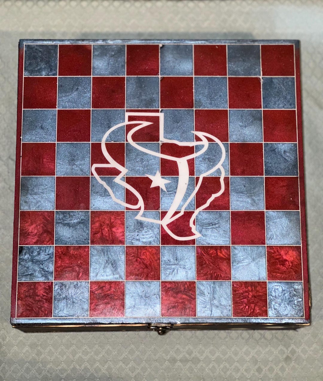 Custom Handmade Checkers/chess Board - Etsy