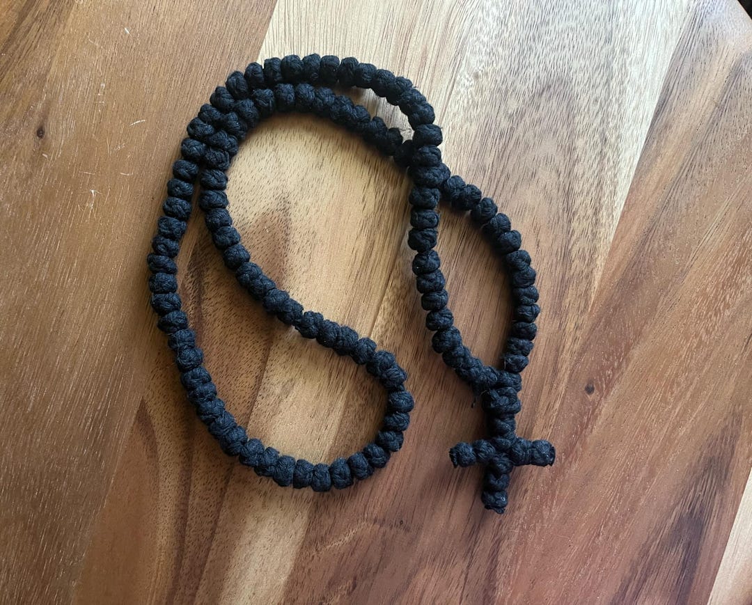 100 Knot Orthodox Christian Prayer Rope Black 100% Cotton No Beads - Etsy