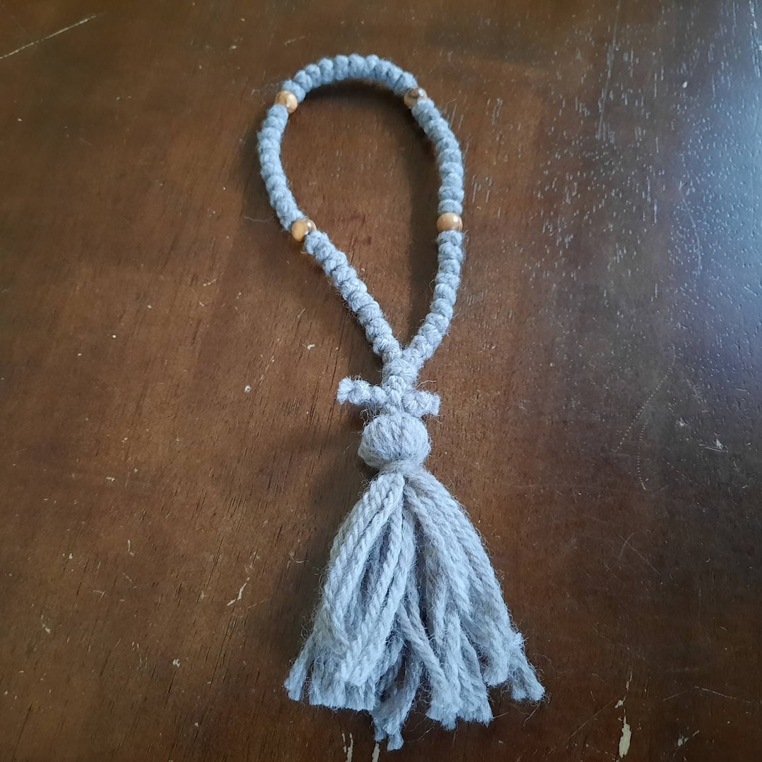 50 Knot Orthodox Christian Prayer Rope Natural Wool With - Etsy