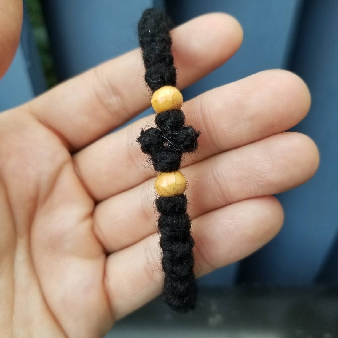 33 Knot Wool Orthodox Prayer Rope Chotki Komboskini Bracelet With Beads ...