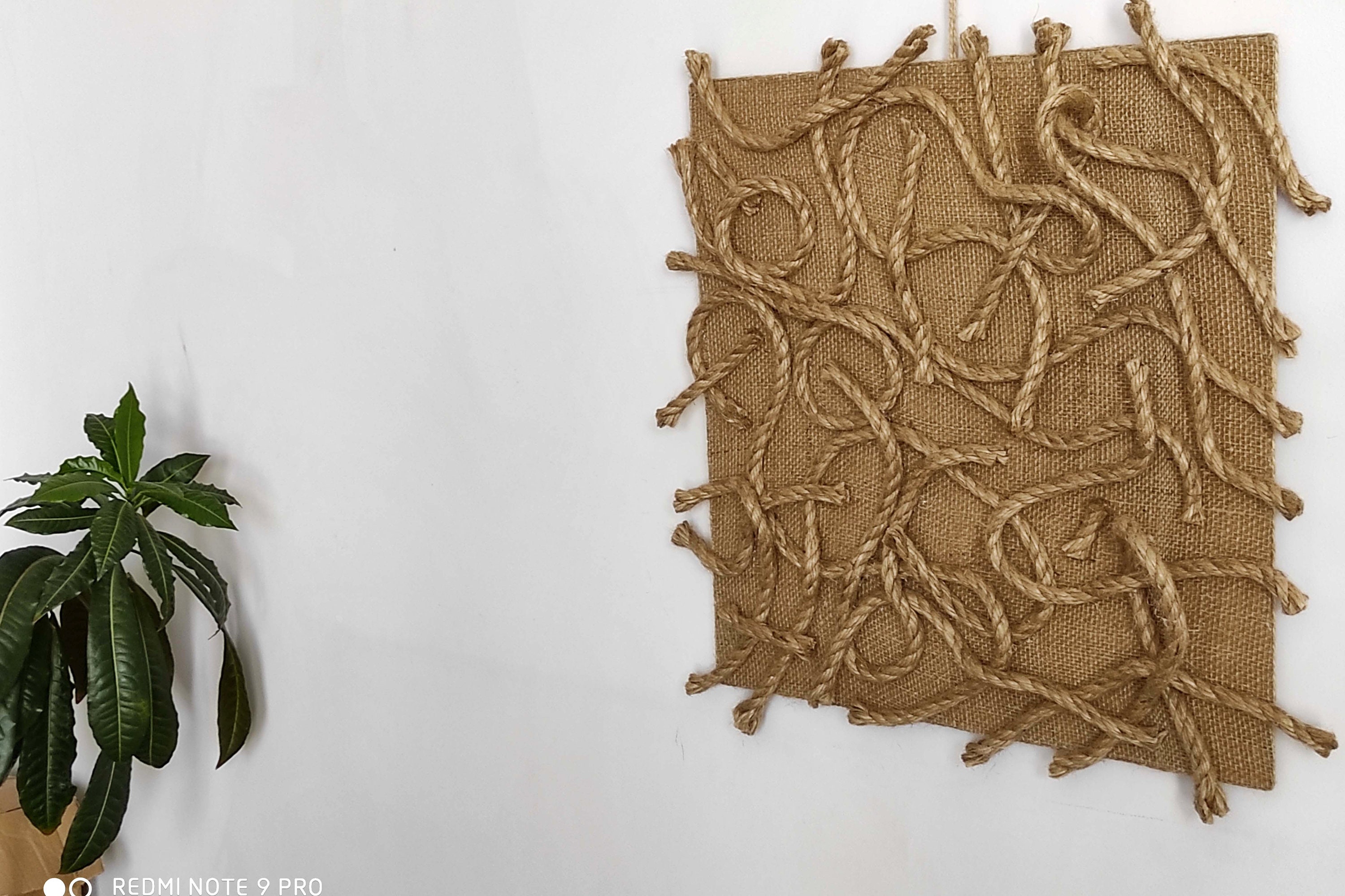 Rope Art Painting Artwork Wall Hanging Wallhanging Modern - Etsy