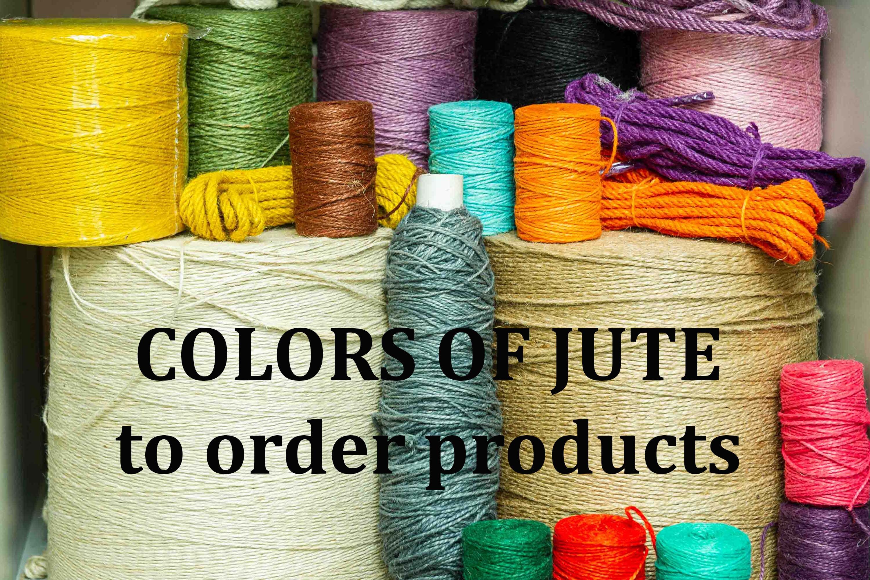 Jute Colors for Ordering Products. Jute is NOT for Sale. Order a Plank ...