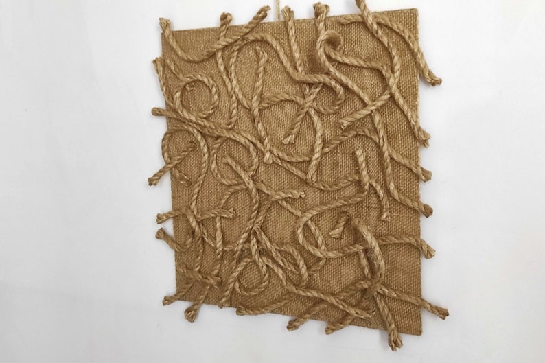 Rope Art Painting Artwork Wall Hanging Wallhanging Modern - Etsy