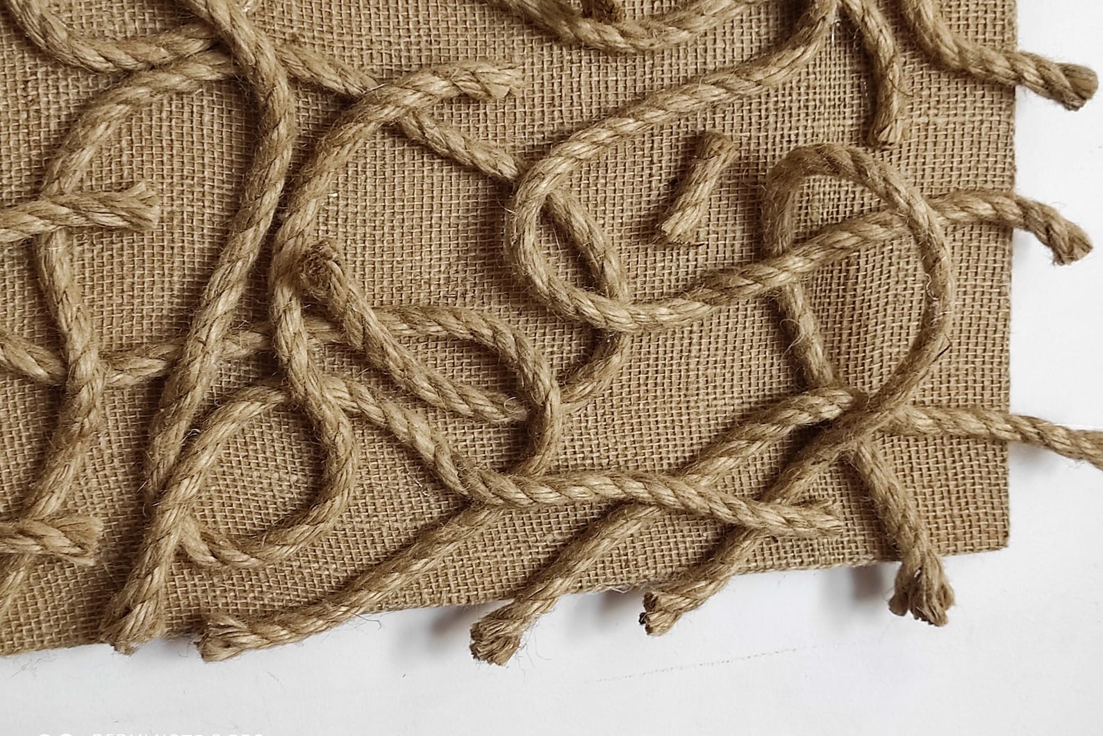 Rope Art Painting Artwork Wall Hanging Wallhanging Modern - Etsy