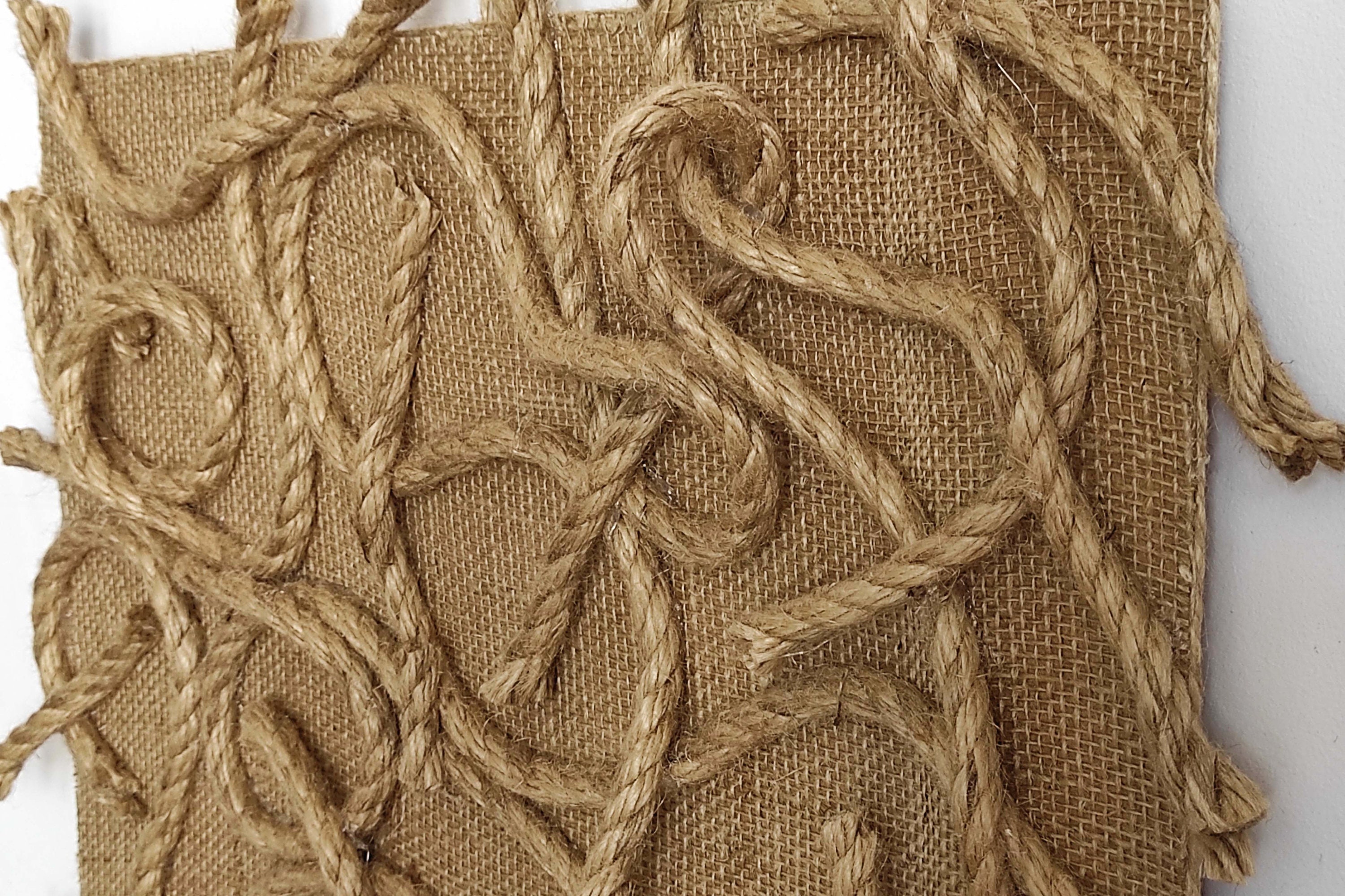 Rope Art Painting Artwork Wall Hanging Wallhanging Modern - Etsy