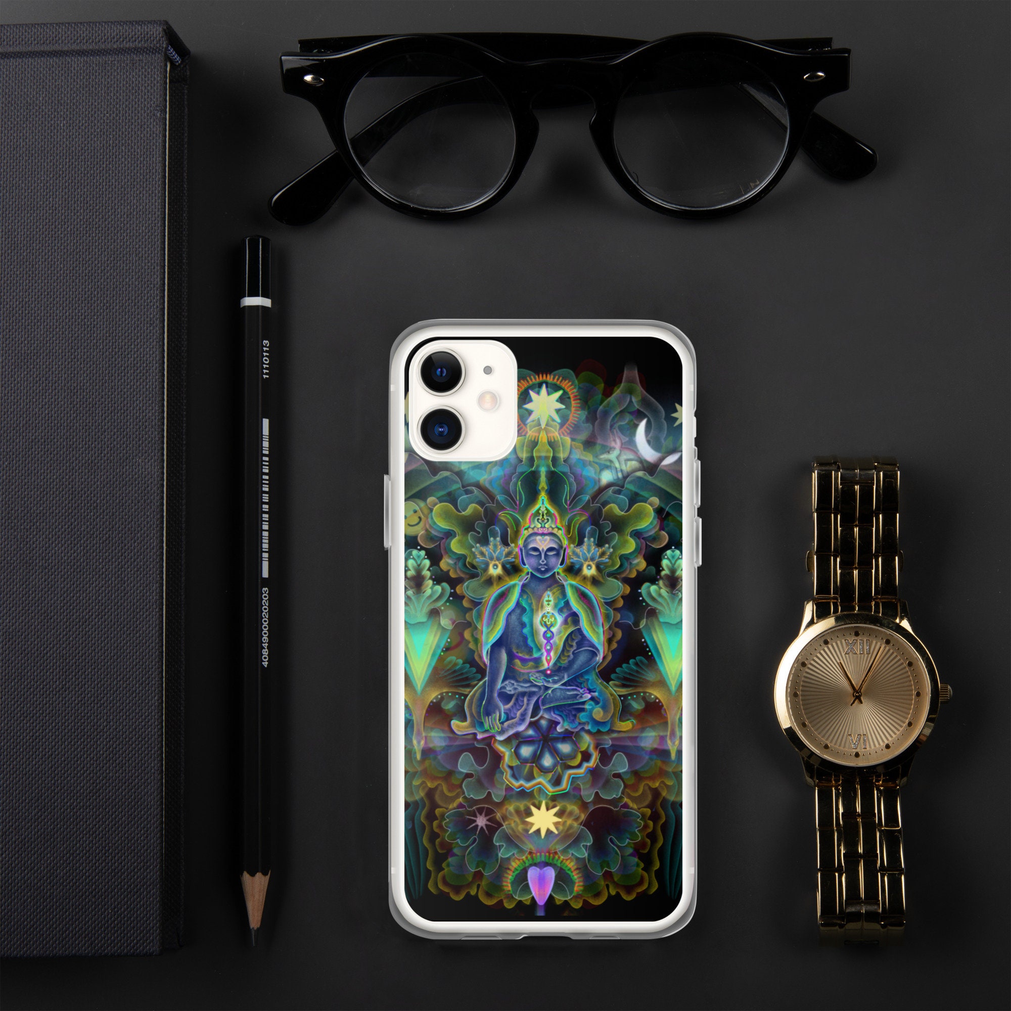 Peace Illustration iPhone Case Psychedelic Magic Trippy Meditation ...