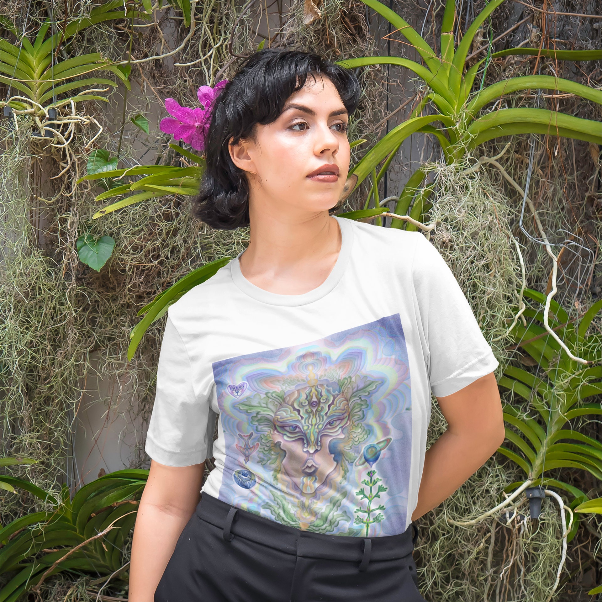 Goddess Tee Psychedelic Trippy Art Shirt Mystic Print Top - Etsy