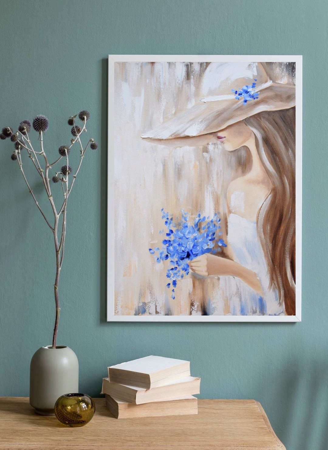 Original Oil Painting Modern Living Room Home Decor Wall Art - Etsy