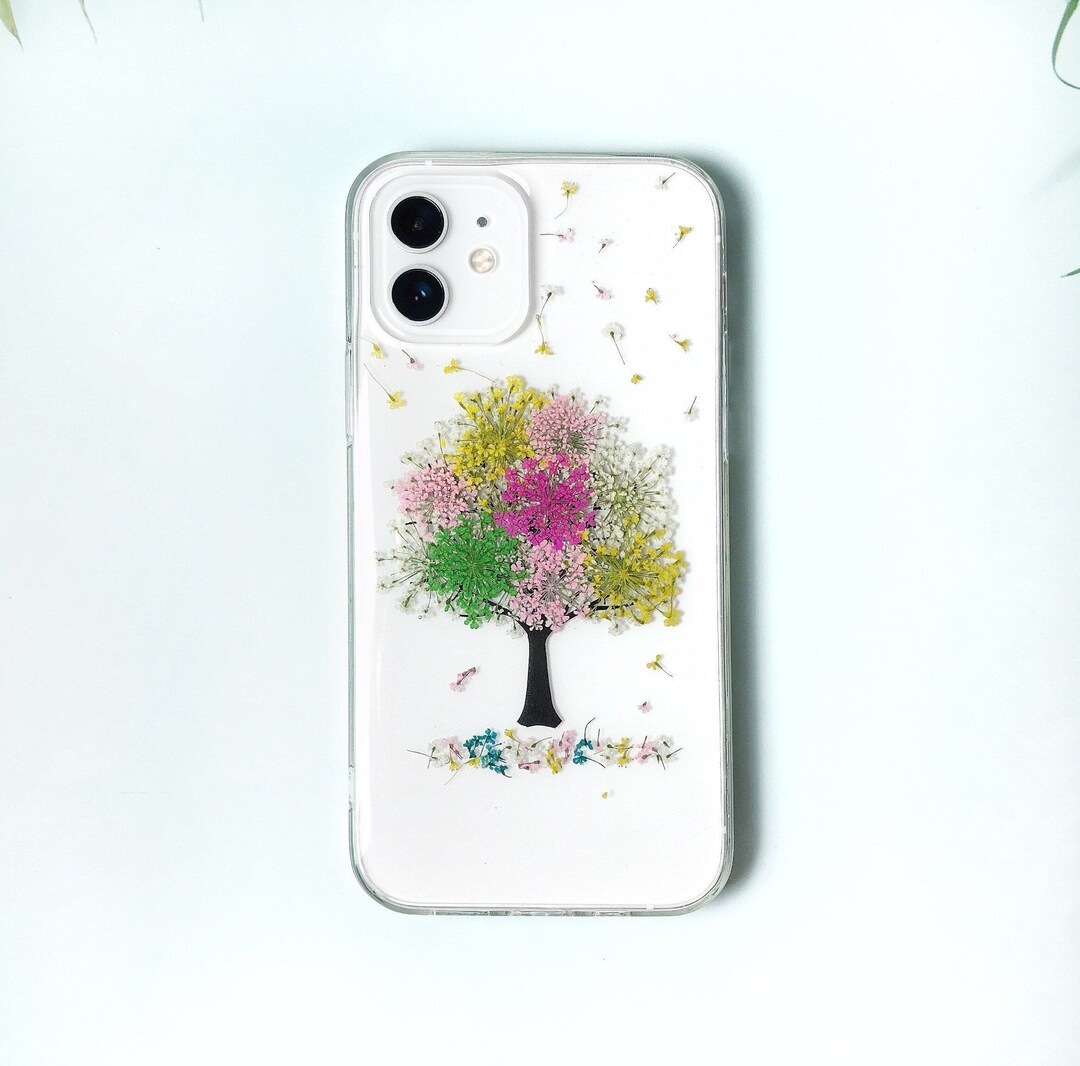 Pressed Real Dried Flower Phone Caseiphone 13 12 11 Pro Max - Etsy