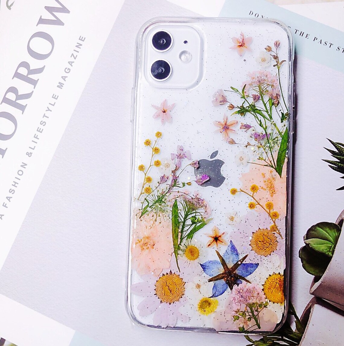 Iphone 11 12 13 Casepressed Flower Iphone XR Caseiphone XS | Etsy