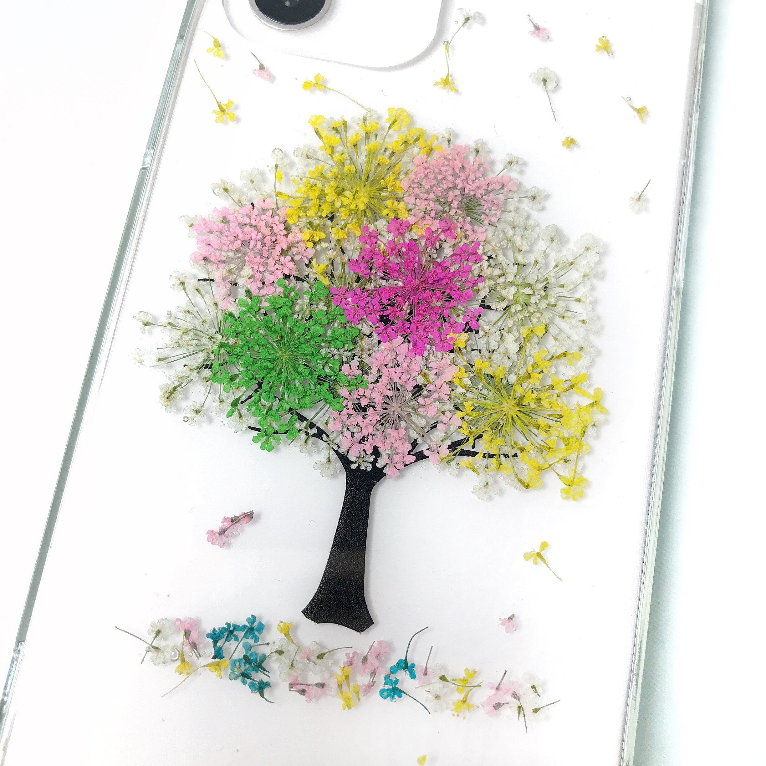 Pressed Real Dried Flower Phone Caseiphone 13 12 11 Pro Max - Etsy