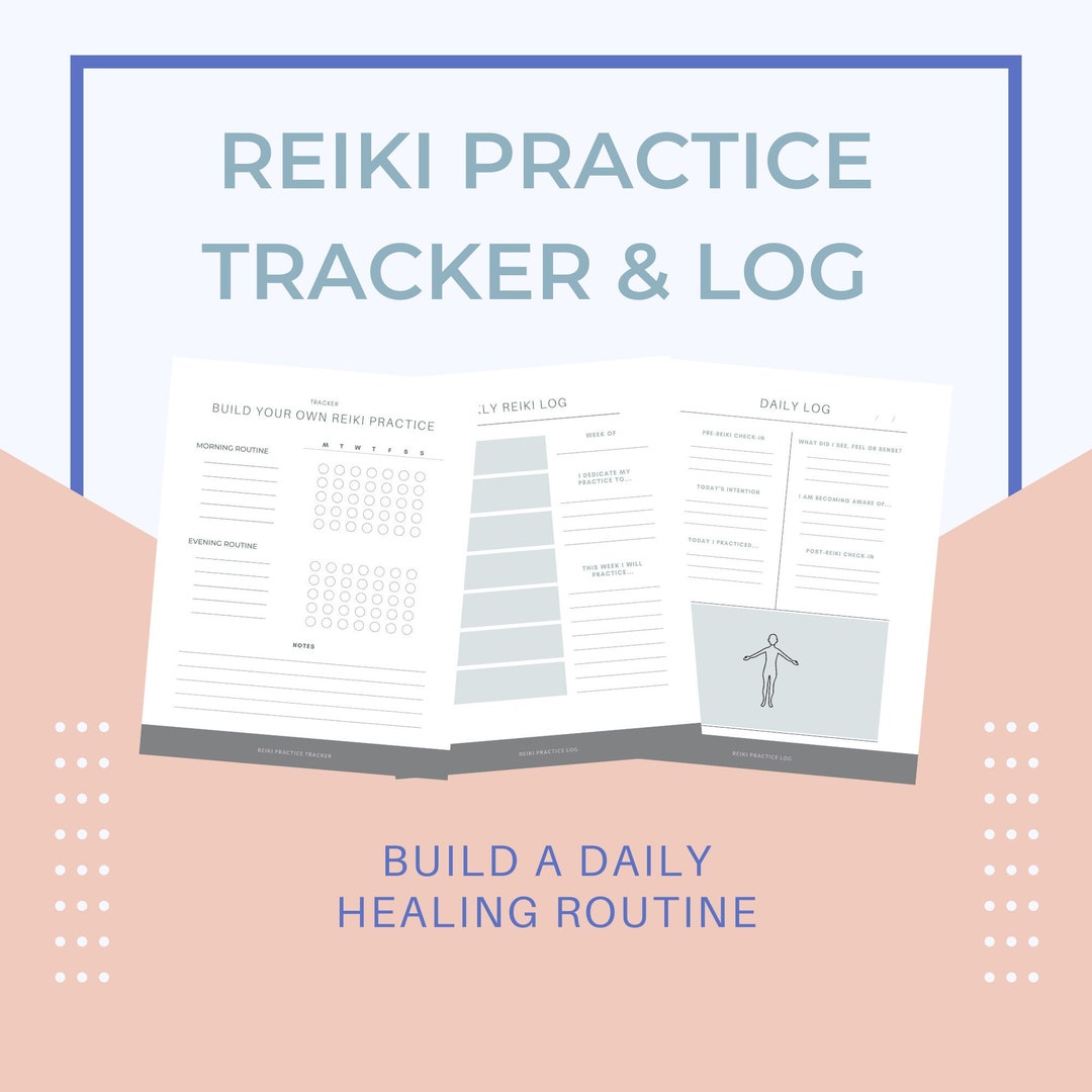 Reiki Practitioner Tracker & Log Reiki Healing Session Notes Byosen ...