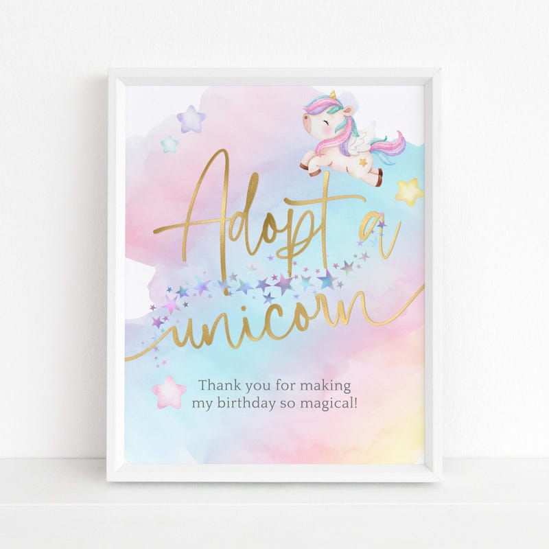 Unicorn Poster - Etsy