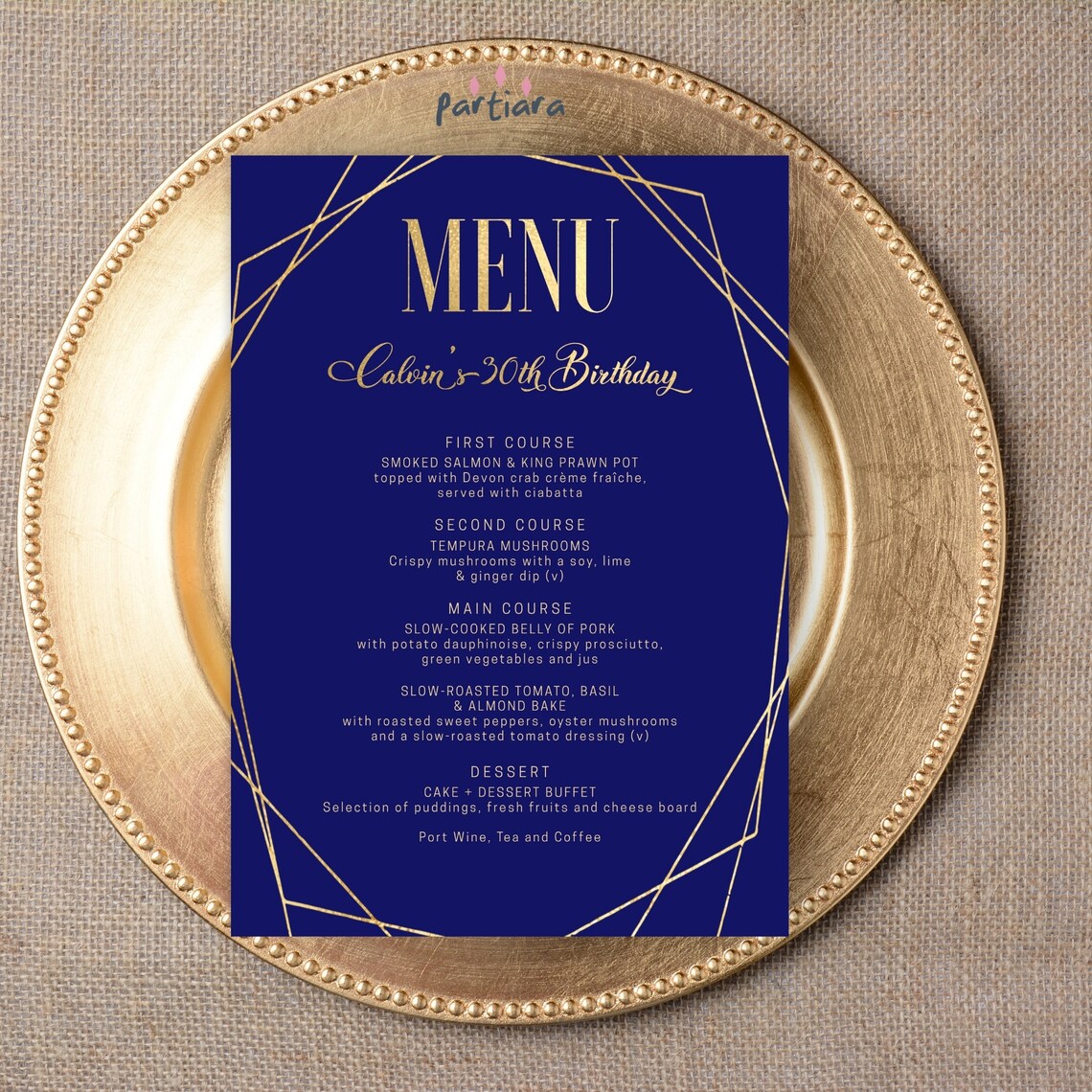 Editable Menu Card Template Birthday Party Menus Wedding | Etsy