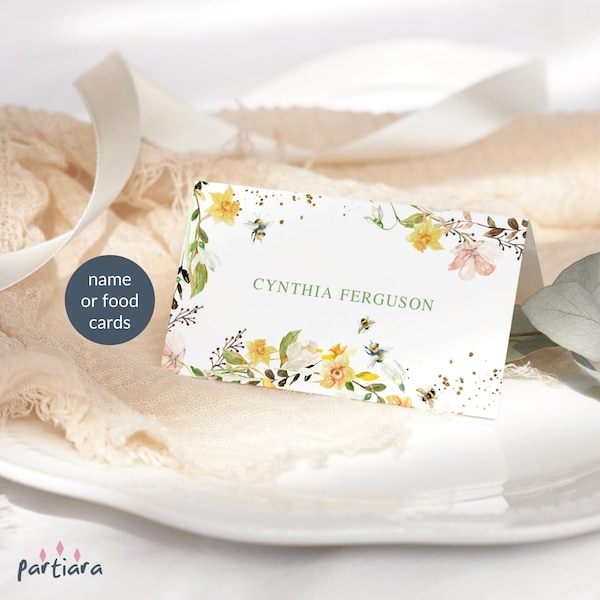 Spring Place Cards - Etsy