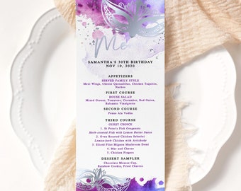 Masquerade Ball Menu Template - Etsy