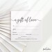 A Gift of Love Gifts Certificate Template Christmas Gifts - Etsy