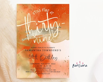 39th Birthday Party - Etsy