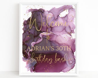 Diy Maroon and Gold 50th Birthday Invitations - Etsy