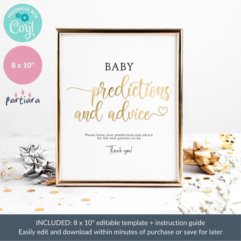 Baby Predictions and Advice Sign Wishes and Advice for Parents-to-be ...