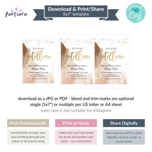 Cotillion Invitation Template, Editable Cotillion Party Invite ...