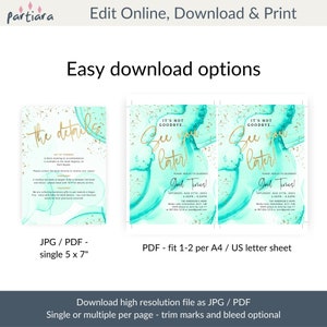 Farewell Party Invitation Template, See You Later Retirement Dinner ...