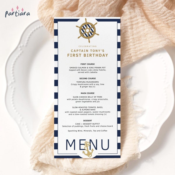 Brochure Menu Template for Baby - Etsy