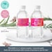 Tropical Water Labels Ladies Birthday Party Personalized Bottle Label ...