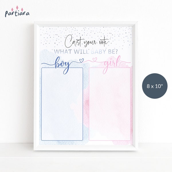 Cast Your Vote Gender Reveal - Etsy